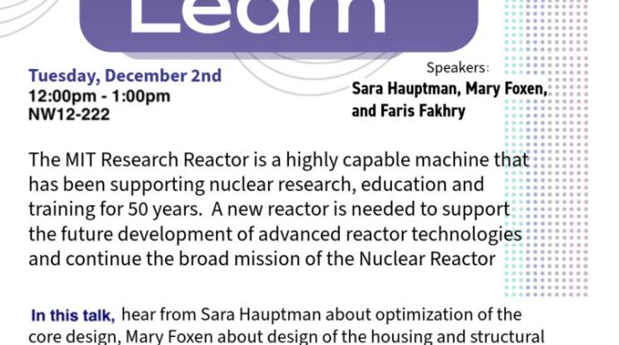 MIT Nuclear Reactor Lab's Lunch and Learn | MIT Climate Project